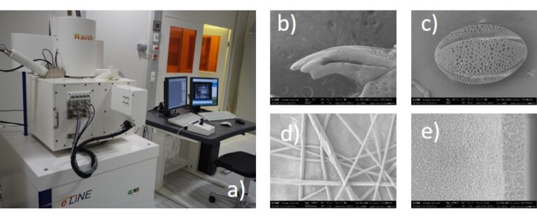 Electron beam lithography: RAITH/e-line - EMERGE